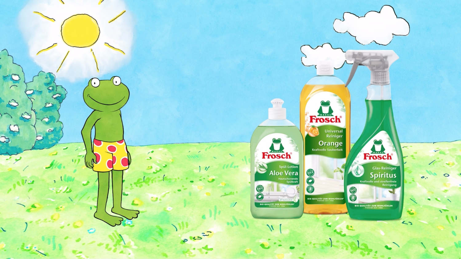 Frosch die Marke der Nachhaltigkeit - Blue Chip Studios GmbH